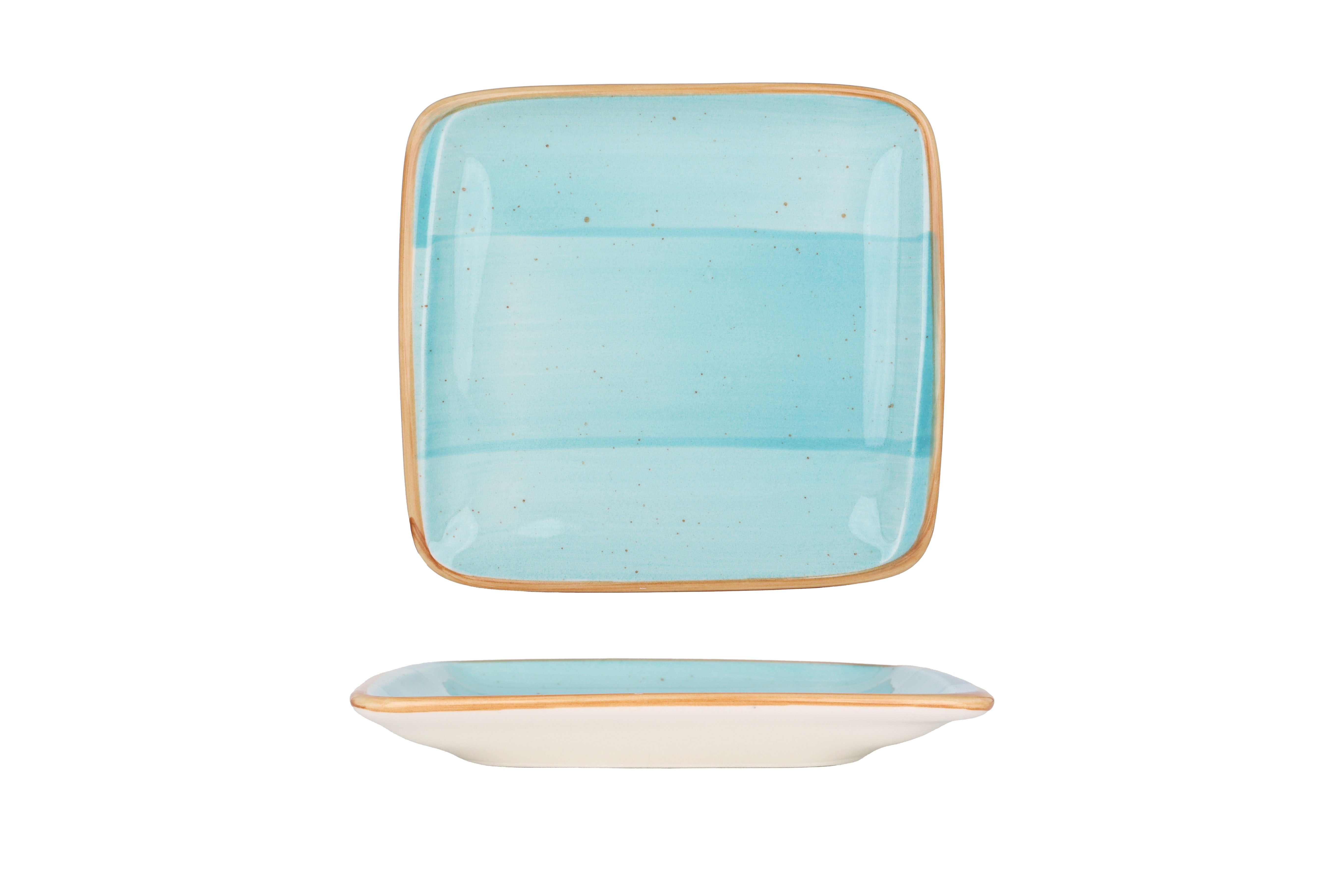 Bonna Aqua - blue service plate 15x14 cm - Chaplinhome Tableware ...