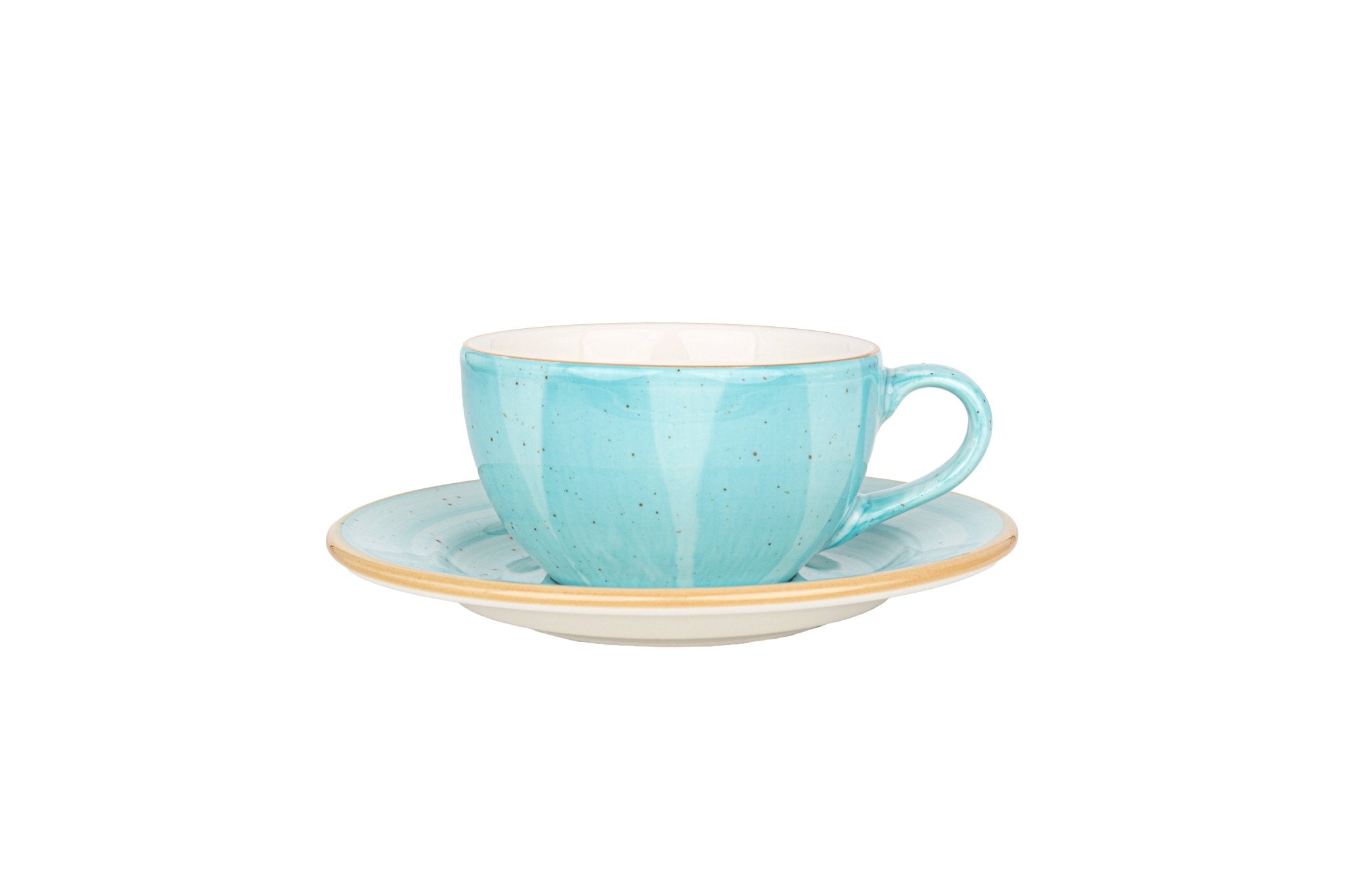 Bonna Aura Aqua Coffee Cup (250cc) & Saucer Set of 6 – Chaplin Home