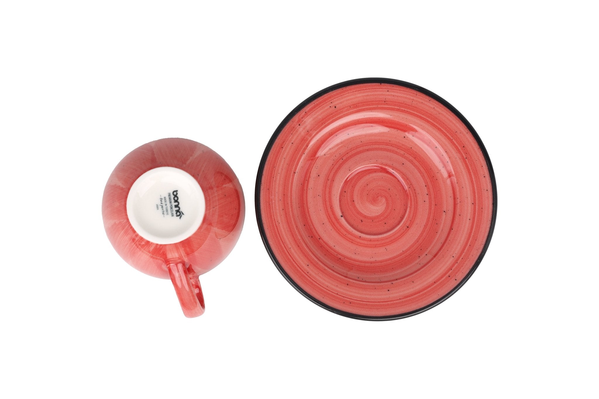 Bonna Aura Passion Tea Cups (230cc) & Saucer Set of 6 – Chaplin Home