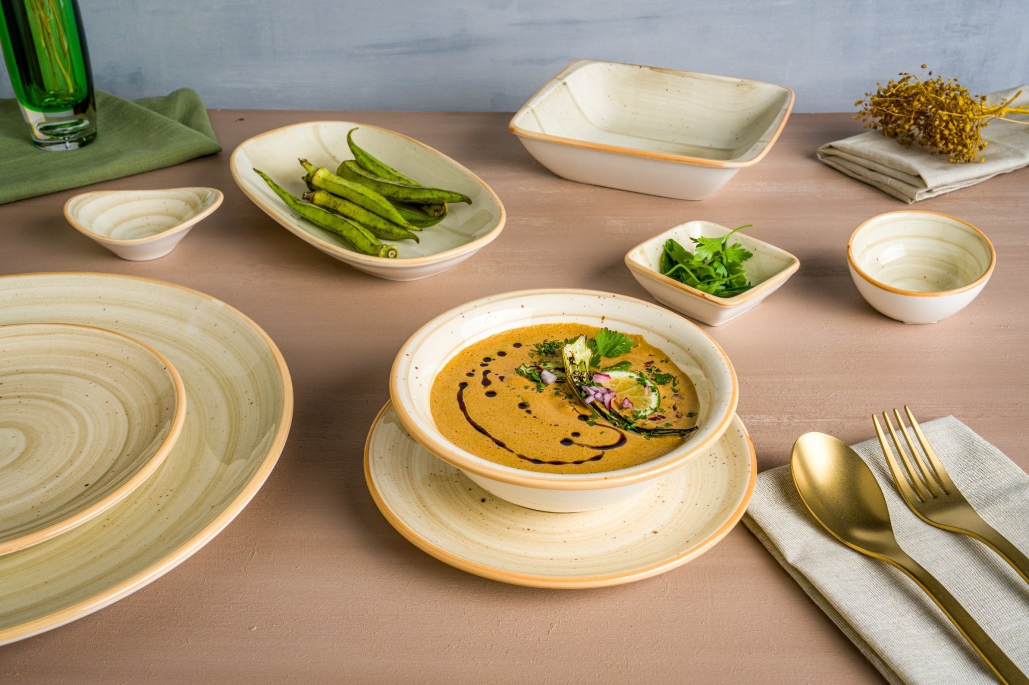 Bonna premium porcelain - Aura Terrain - pizza plate 32 cm ...