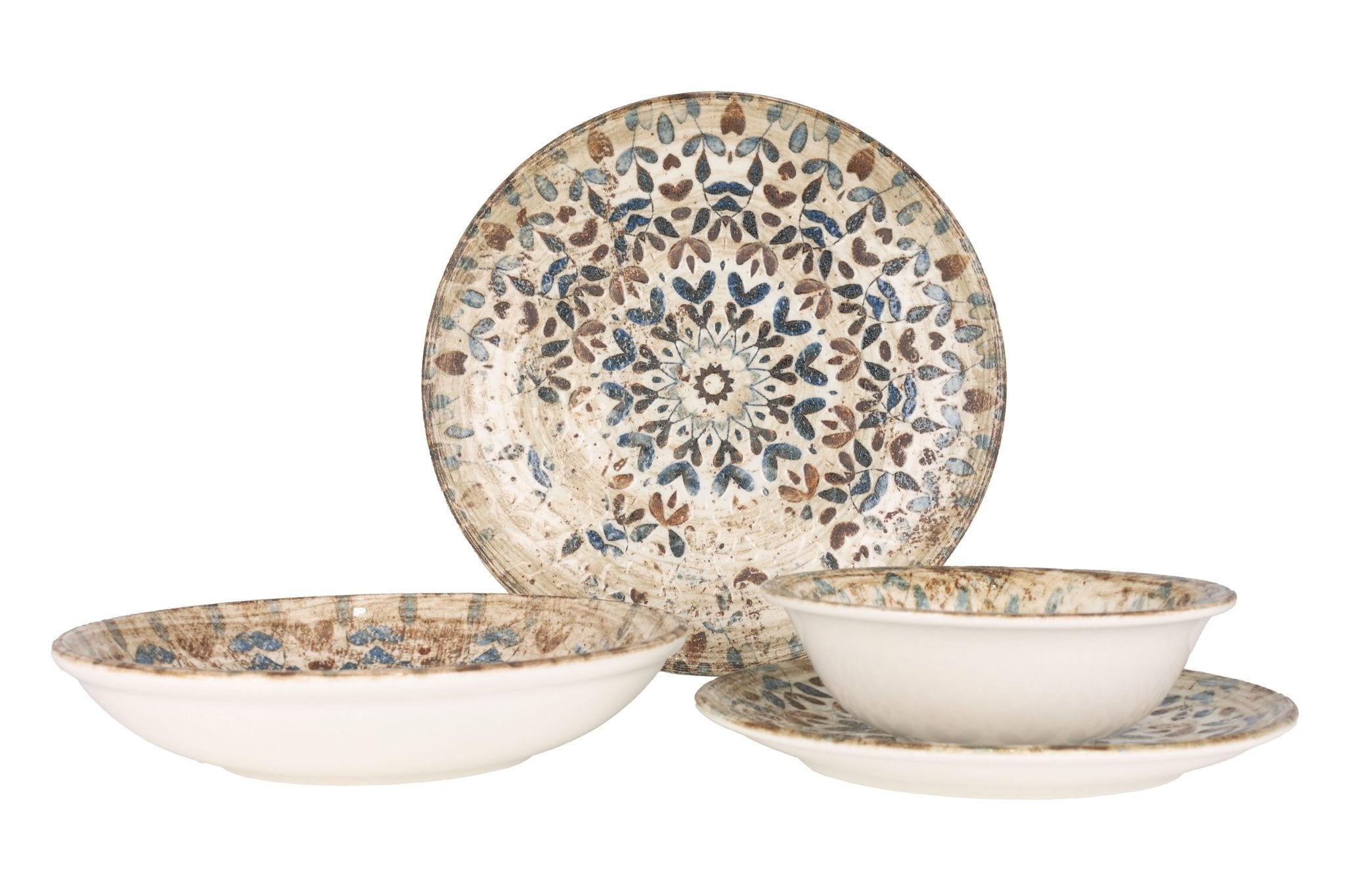 Rinart Aztec dinnerware Set - 24 pieces - 6 persons – Chaplin Home
