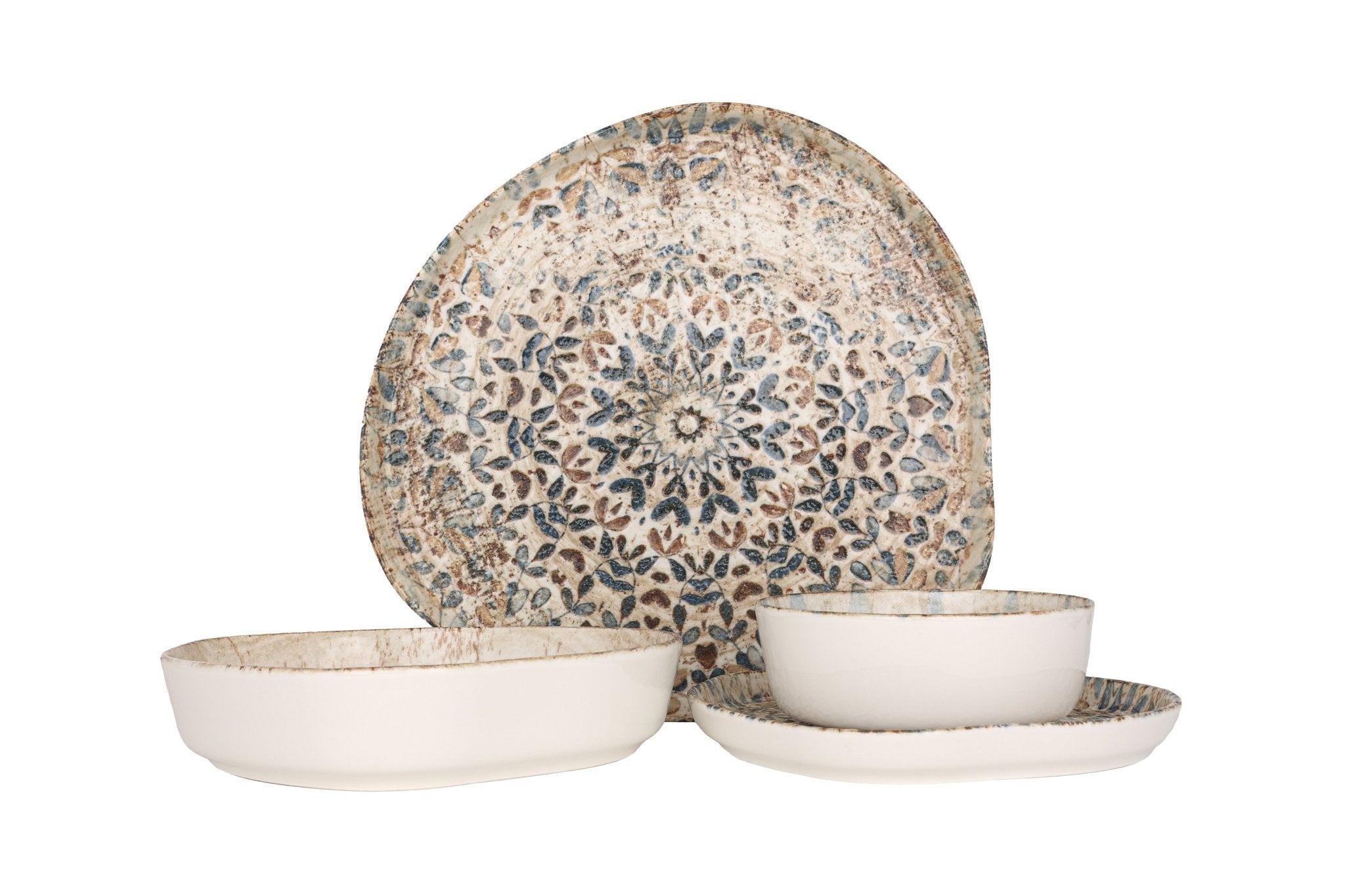 Rinart Aztec Oval Dinnerware Set 24 pieces 6 persons – Chaplin Home