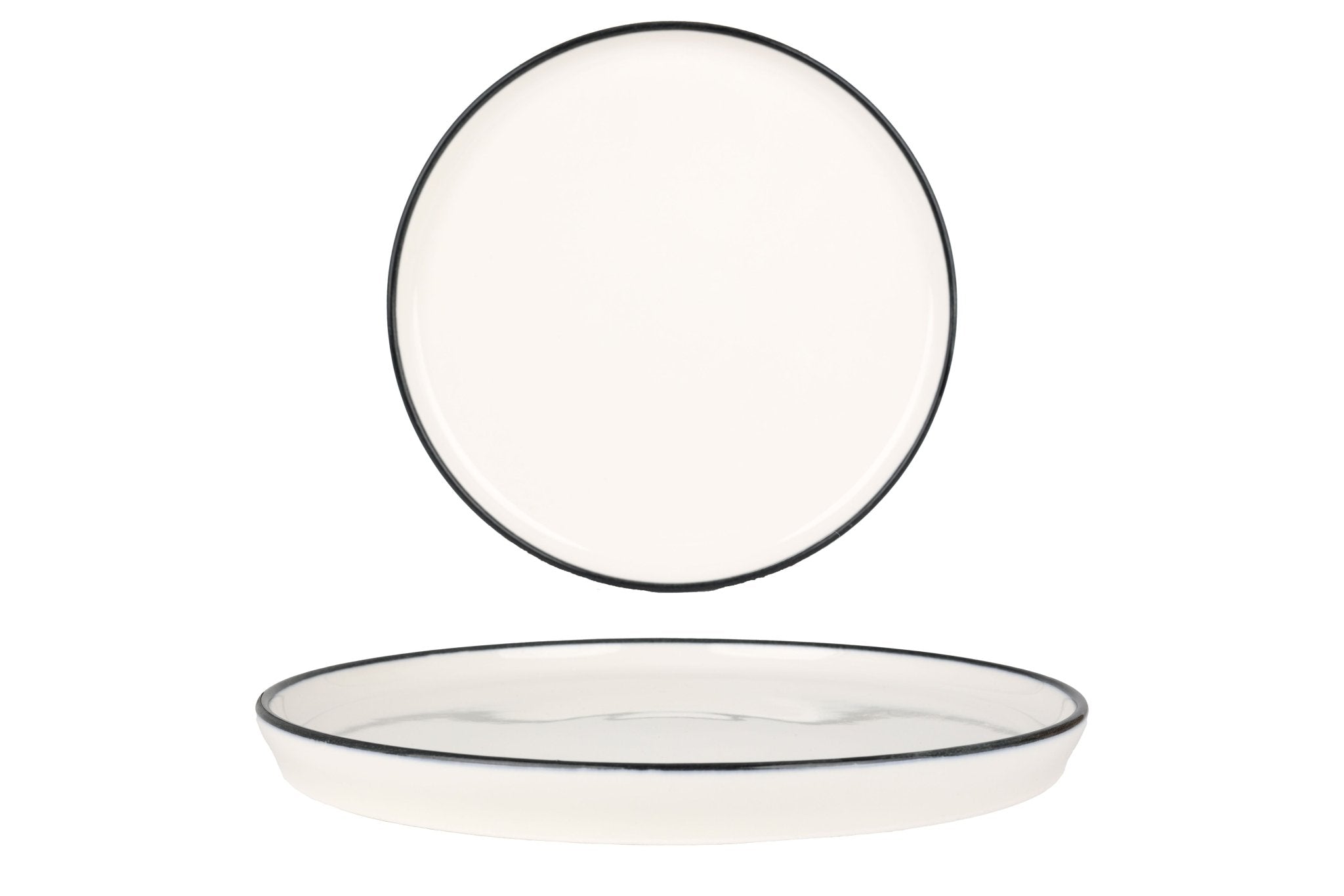Rinart Black Edge - dessert plate 20 cm - Chaplinhome Tableware ...