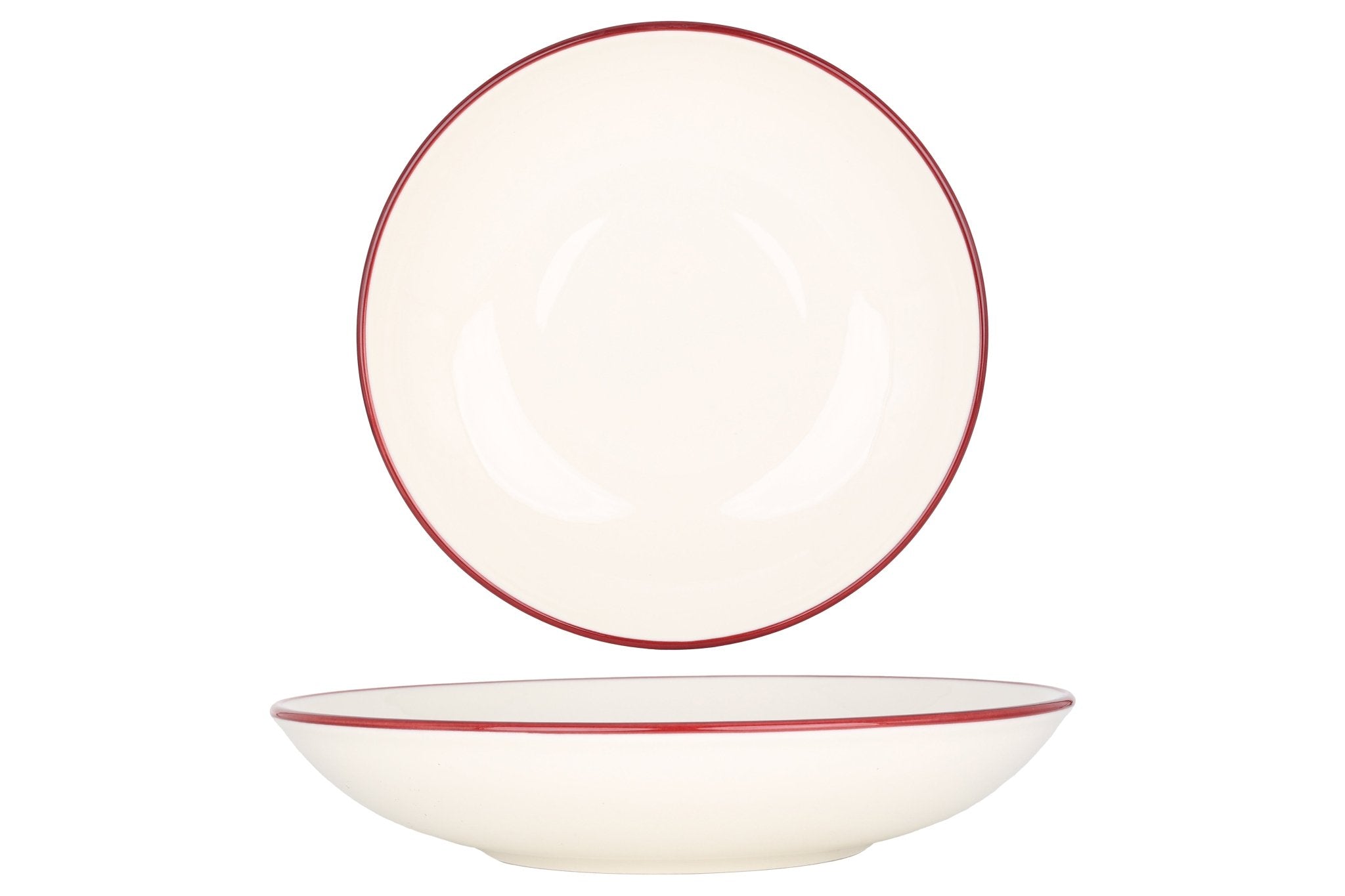 Bonna Linea Burgundy 24-Piece Set for 6 | Porcelain, Scratch Safe ...