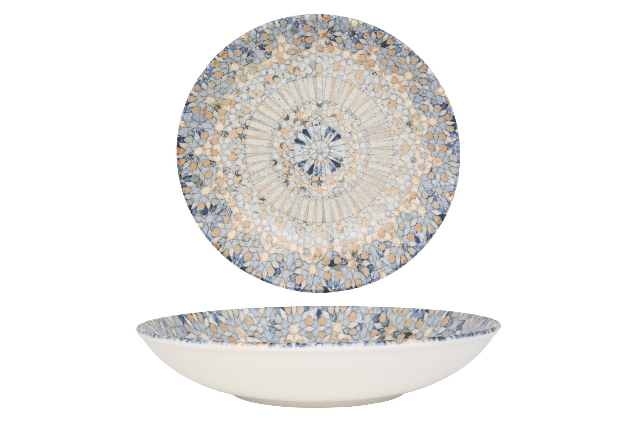 Bonna Luca Mosaic - deep plate 25 cm - premium porcelain - Chaplinhome ...
