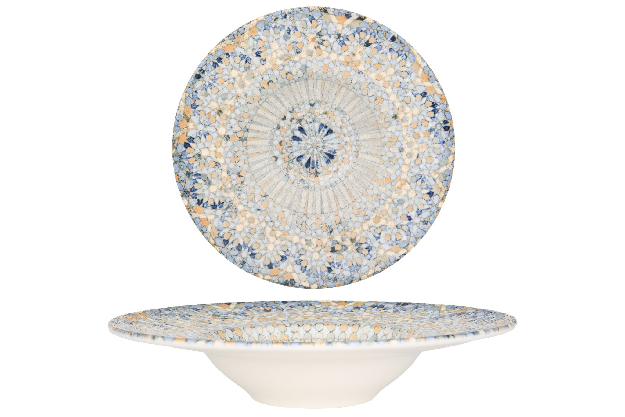 Bonna Luca Mosaic - pasta plate 28 cm - premium porcelain - Chaplinhome ...
