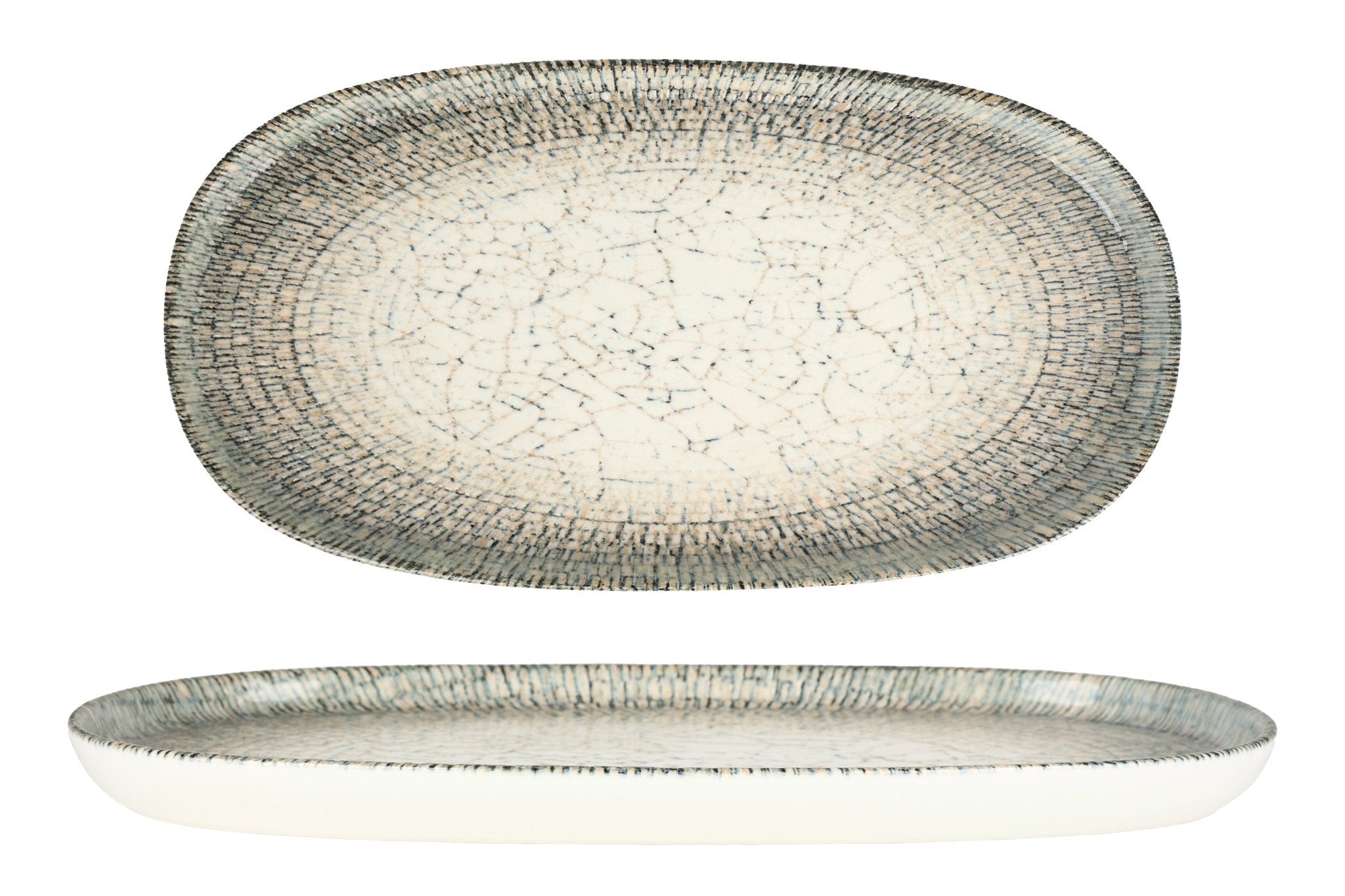 Rinart premium porcelain - Olmeca - service plate 35x18 cm – Chaplin Home