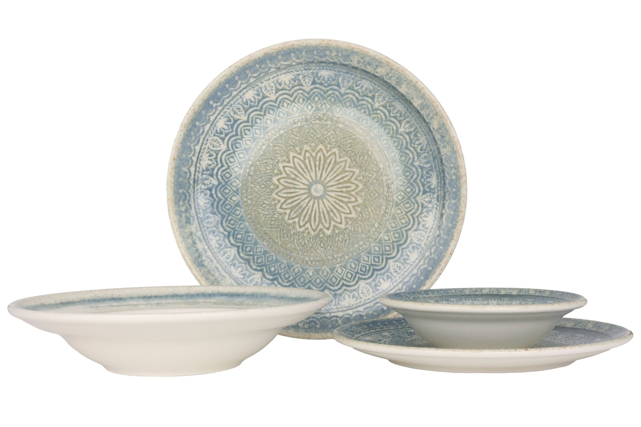 Bonna Rivus Ethnic dinnerware Set - 24 pieces - 6 persons - Chaplinhome ...